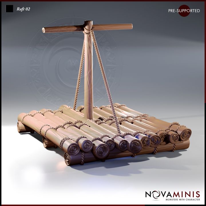 3D Printable Raft 02 by NOVAMINIS